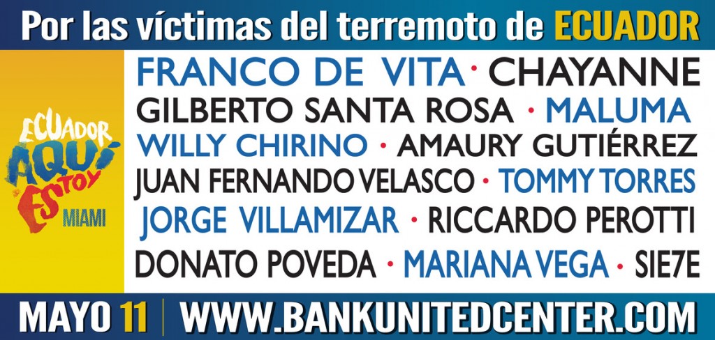 CHAYANNE CONFIRMA PARA “Ecuador, Aquí Estoy – Miami” | LimYueng